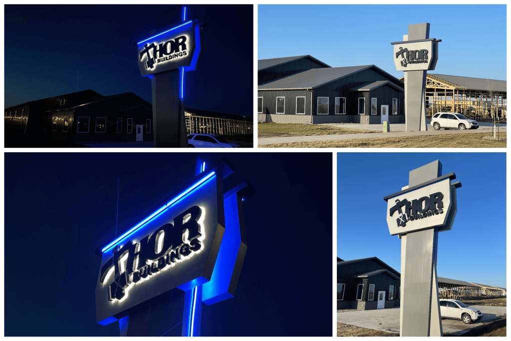 Designing a Unique Pylon Sign for Thor Buildings | Indigo Signs